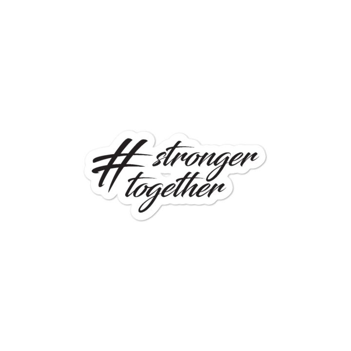 Stronger Together Bubble-free Stickers - Rock Climb Life